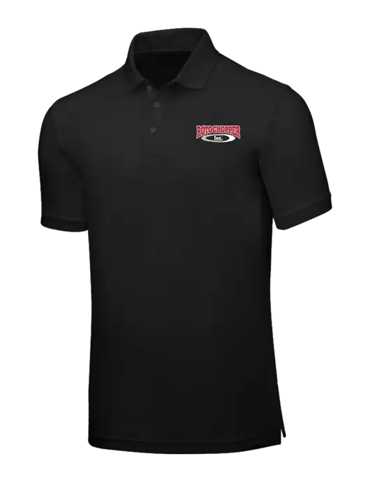 Black Core Classic Pique w/Rotochopper Logo